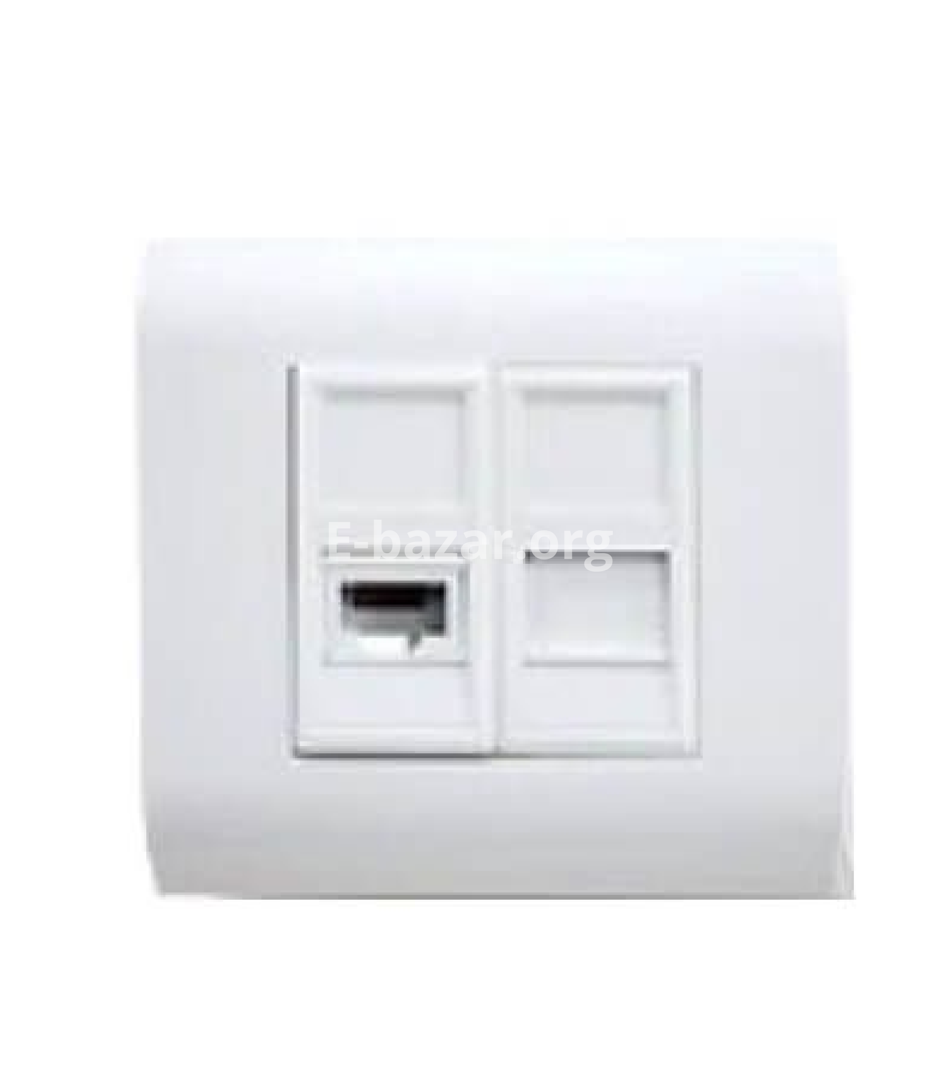 Micronet SP1162s 2 Port Wall Socket RJ45 Cat 6 With Modular & MK Box ...